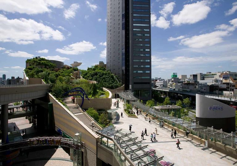 Unusual Green Architecture In Japan: Namba Parks - MetaEfficient